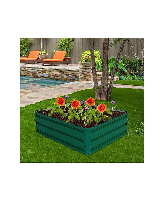 Slickblue Patio Raised Garden Bed For Vegetable Flower Planting Macys