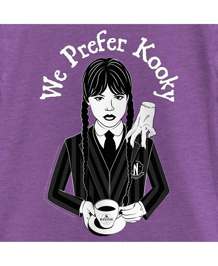 Netflix Girls Wednesday We Prefer Kooky T-Shirt - Macy's