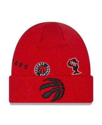 Men's New Era Red Toronto Raptors Identity Cuffed Knit Hat - Macy's