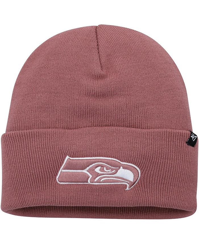 '47 Brand Women's Pink Seattle Seahawks Haymaker Cuffed Knit Hat - Macy's
