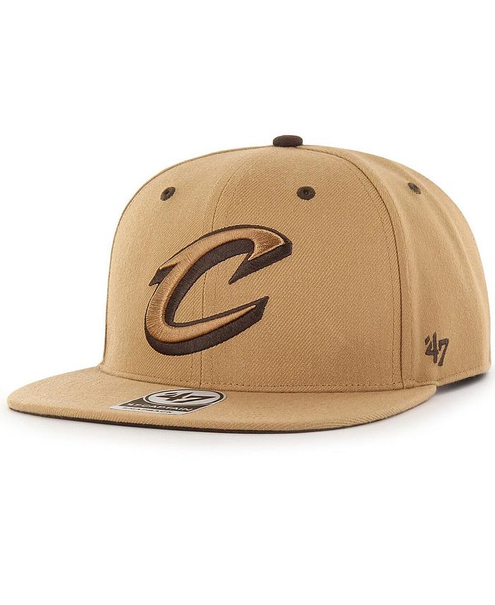 '47 Brand Men's Tan Cleveland Cavaliers Toffee Captain Snapback Hat ...