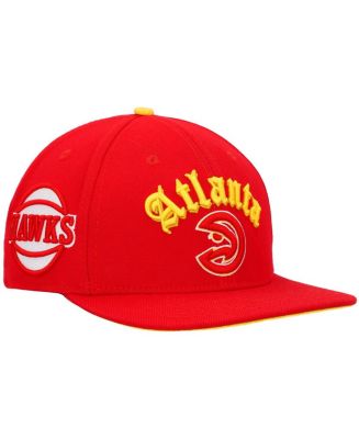 Men's Pro Standard Red Atlanta Hawks Old English Snapback Hat - Macy's