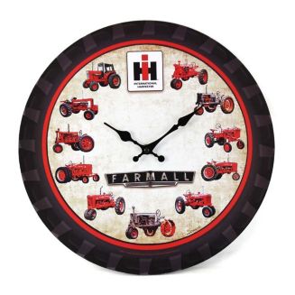 International Harvester IH Farmall Tractors MDF Wooded Clock, 13.5in ...