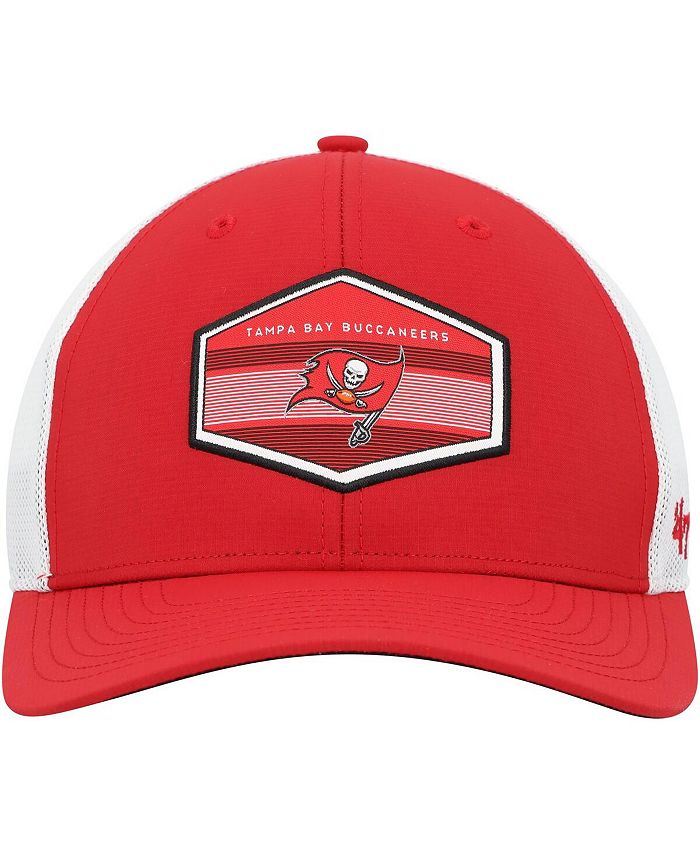 '47 Brand Men's Red Tampa Bay Buccaneers Burgess Trucker Adjustable Hat ...