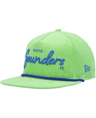 Men's New Era Green Seattle Sounders FC Corduroy Golfer Adjustable Hat ...