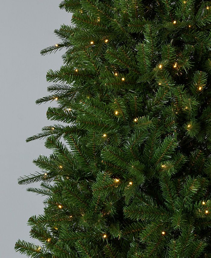 Seasonal Valley Pine 9' Pre-Lit PE, PVC Tree with Metal Stand, 1467 ...