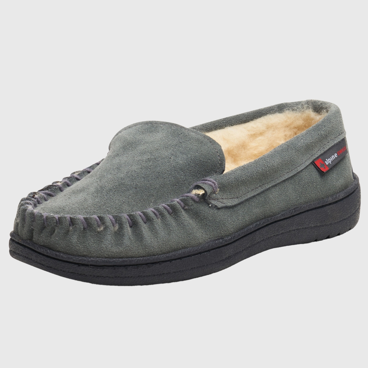 Click here for Alpine Swiss Mens Moccasin Slippers Genuine Suede... prices