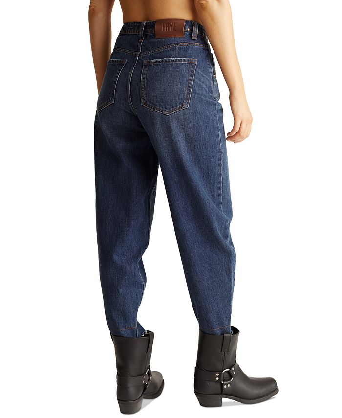 Frye Women's Studded-Waist Barrel-Leg Cotton Denim Jeans - Macy's