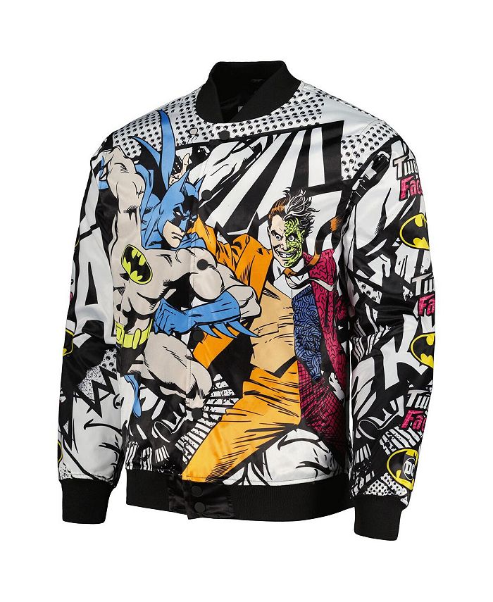 Freeze Max Men's White Batman Face Satin Full-Zip Jacket - Macy's