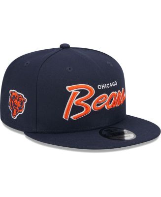 Men's New Era Navy Chicago Bears Main Script 9FIFTY Snapback Hat - Macy's