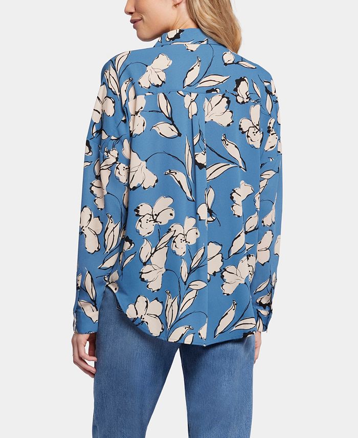 NYDJ Women's Becky Long Sleeve Blouse - Macy's