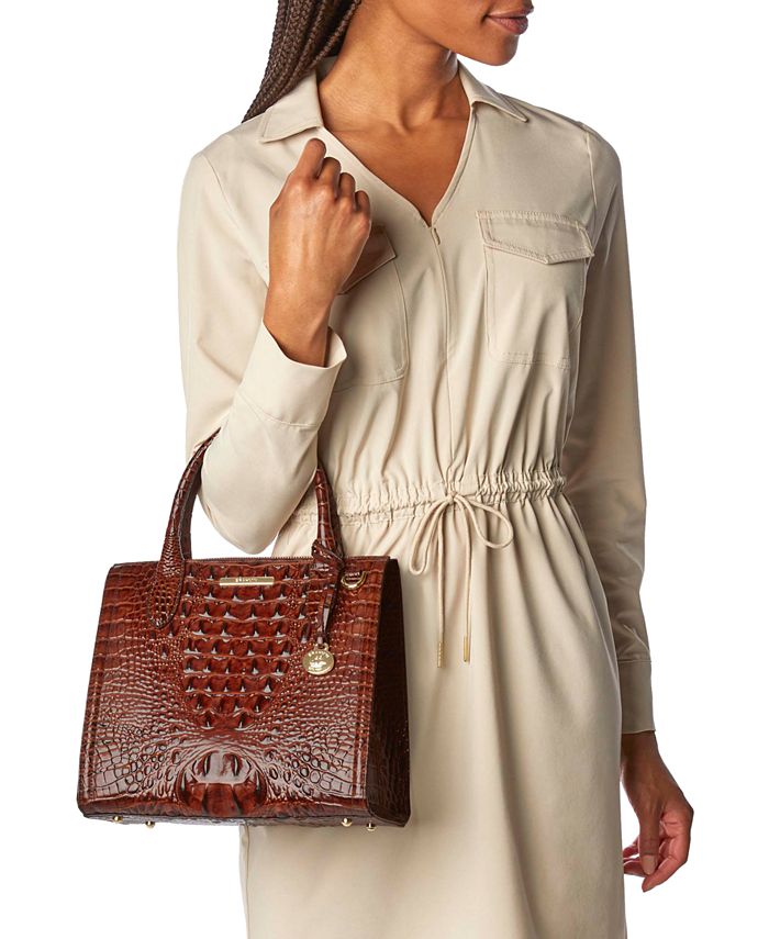 Brahmin Small Caroline Mulberry Potion Cimorene Leather Satchel - Macy's