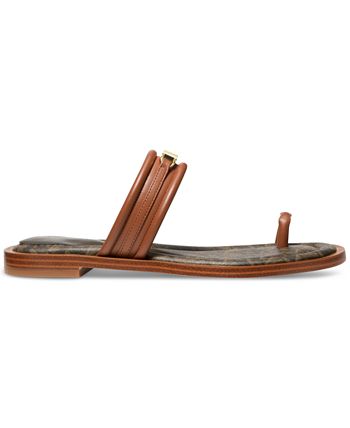 Michael Kors Women's Veronica Slip-On Toe-Ring Slide Sandals - Macy's