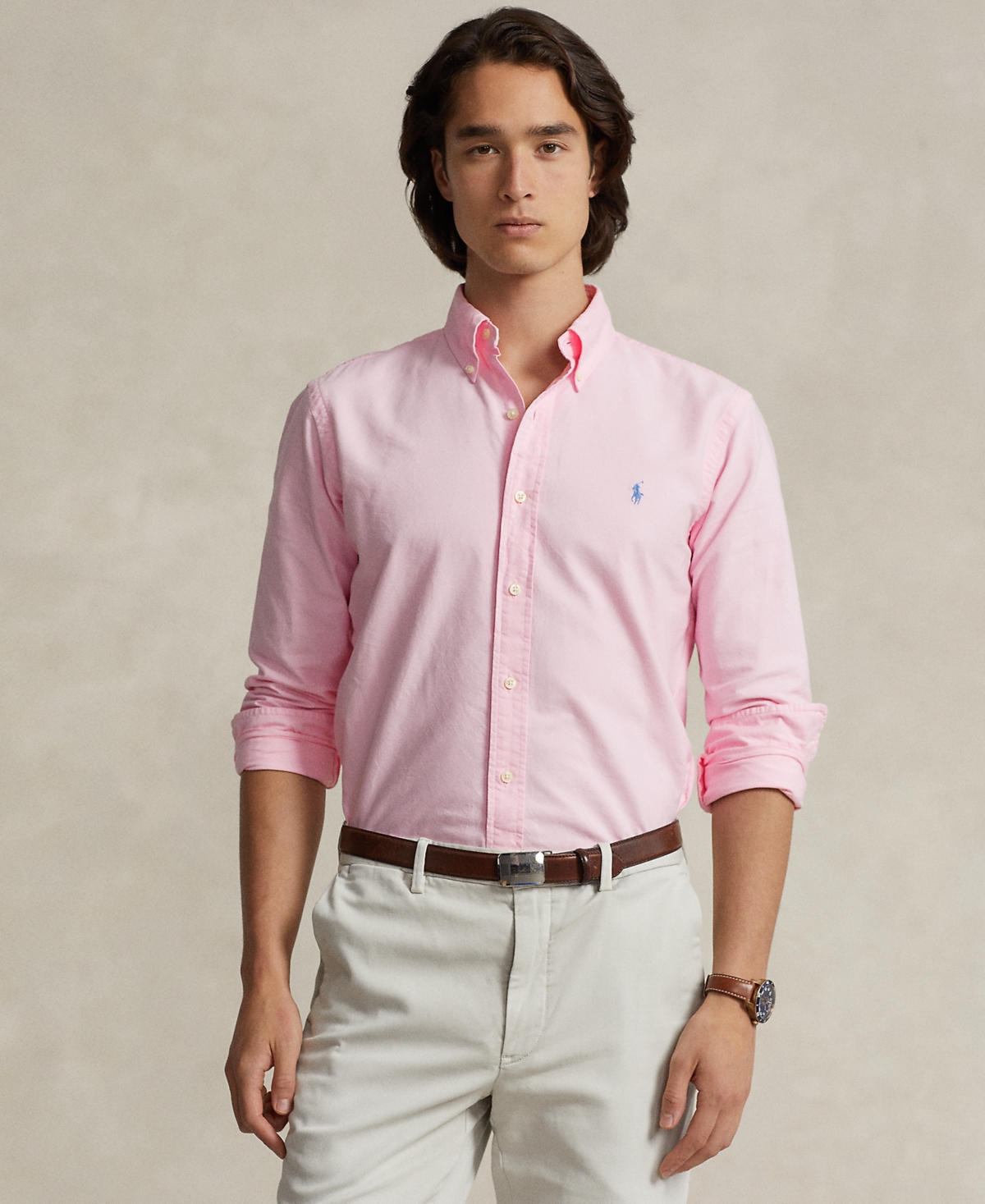 Click here for Polo Ralph Lauren Mens The Iconic Cotton Oxford Sh... prices