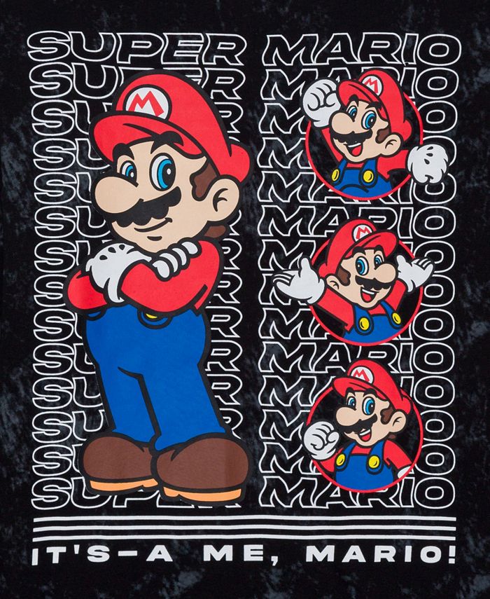 Hybrid Big Boys Super Mario Long Sleeve Crewneck Graphic T-shirt - Macy's