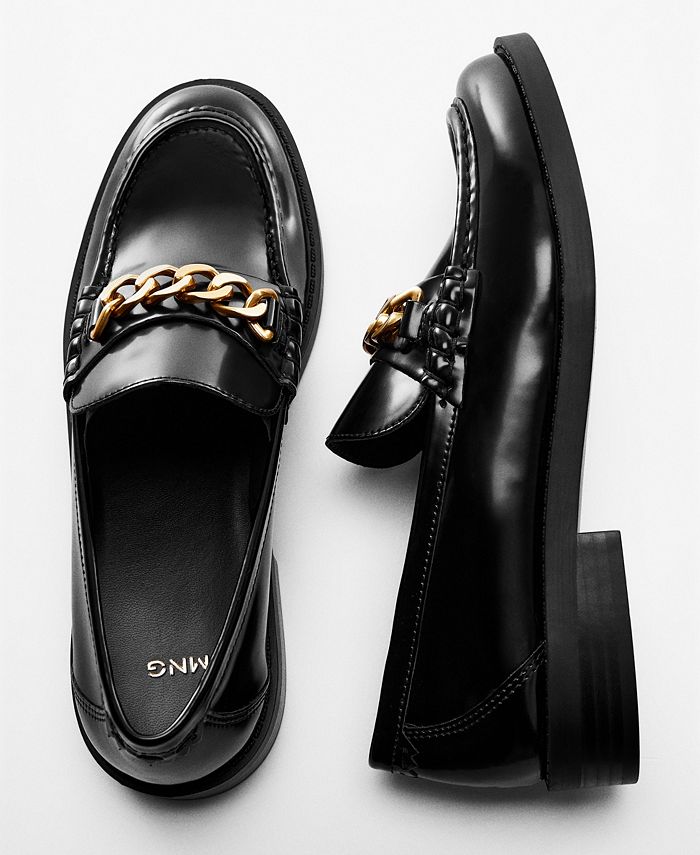 MANGO Women's Chain Loafers - Macy's