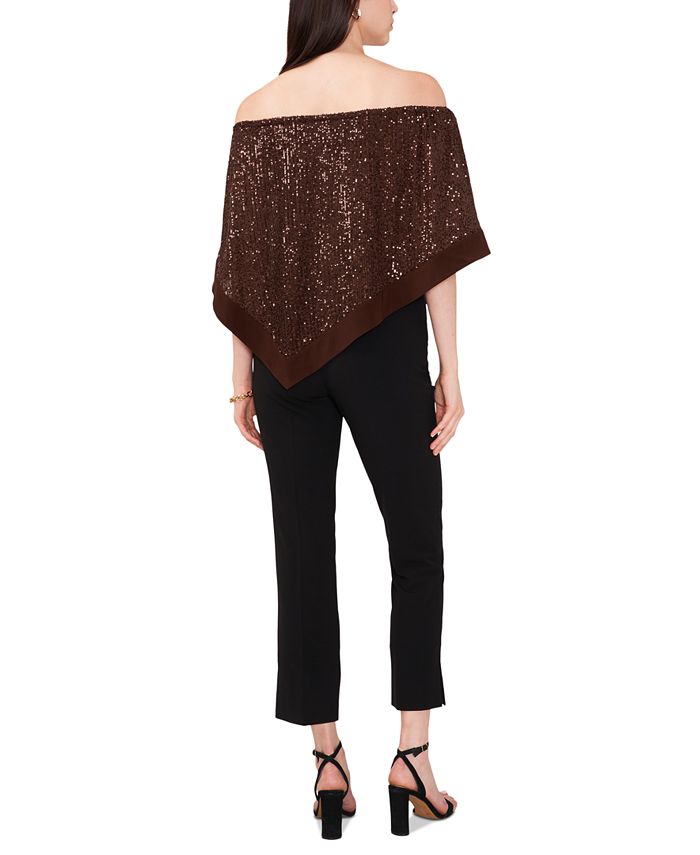 MSK Women's Sequined Off-The-Shoulder Top - Macy's
