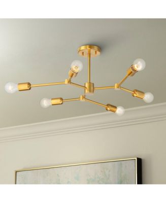 Possini Euro Design Marco Modern Ceiling Light Semi Flush-Mount Fixture ...