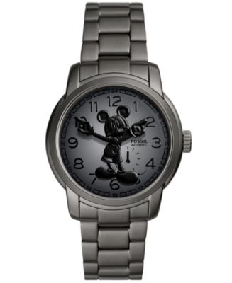 Fossil Unisex Disney x Fossil Limited Edition Three-Hand Smoke ...