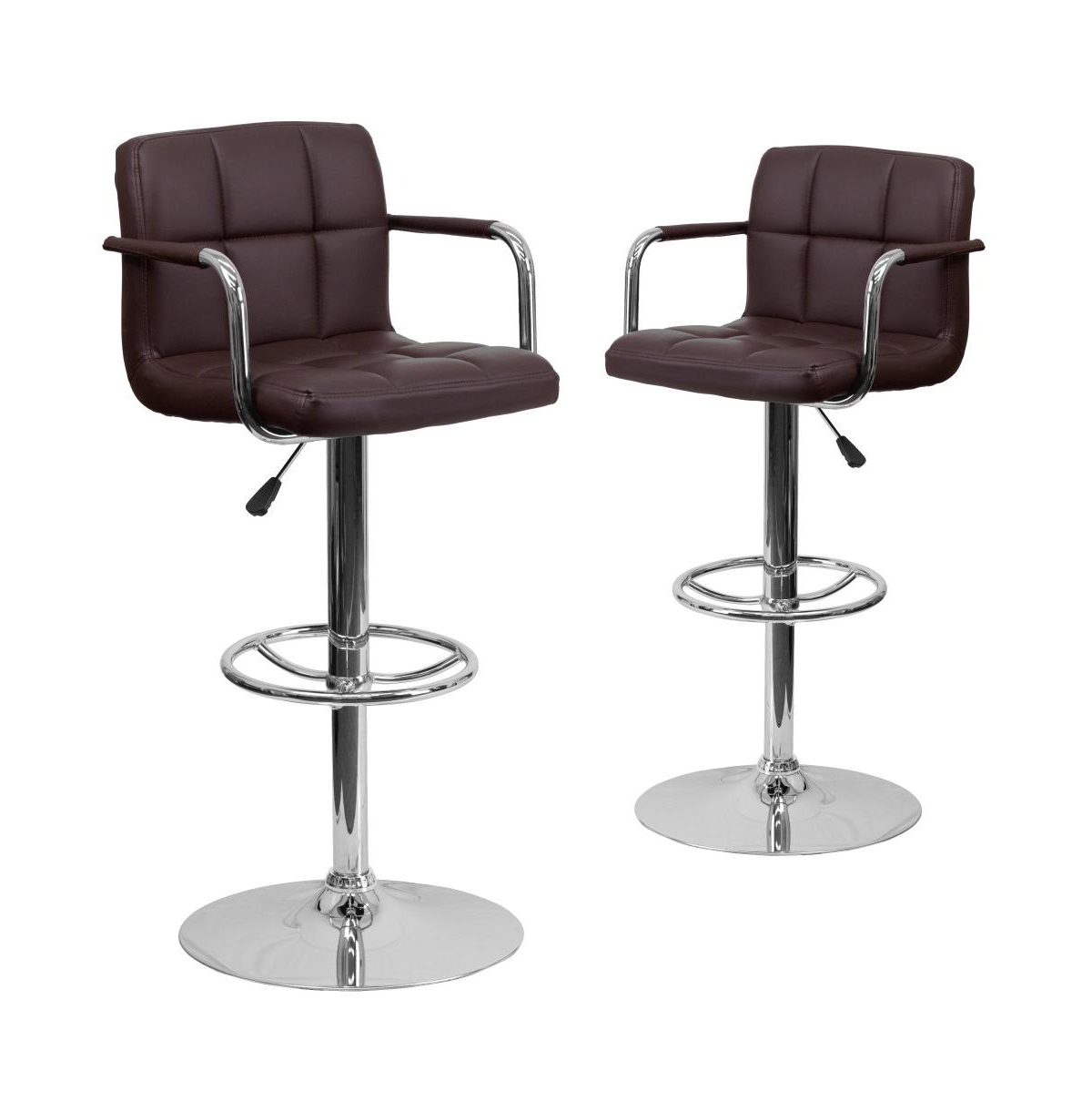 Click here for Emma+Oliver Adjustable Bar Stools | Set Of 2 Count... prices