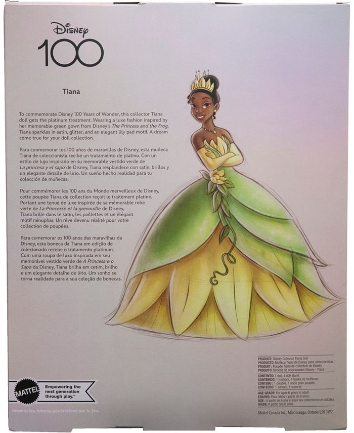 Disney Princess Disney Collector 100 Platinum Tiana Doll - Macy's