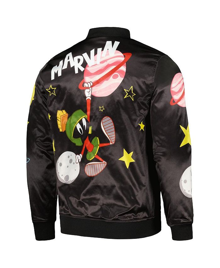 Freeze Max Men's Black Looney Tunes Graphic Satin Full-Snap Jacket - Macy's