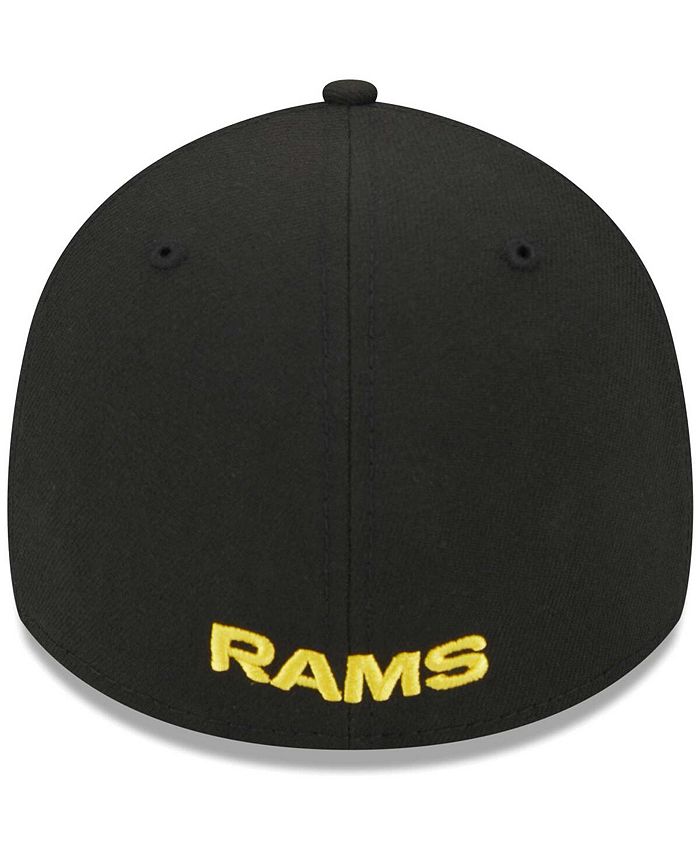 New Era Men's Black Los Angeles Rams Main 39THIRTY Flex Hat - Macy's