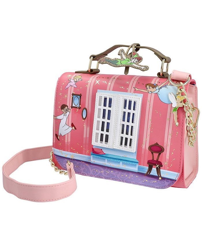 Loungefly Women's Pink Peter Pan 70th Anniversary You Can Fly Crossbody ...