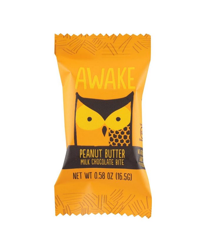 Awake Chocolate - Bites Peanut Butter Chocolate - Case of 50-.58 OZ ...