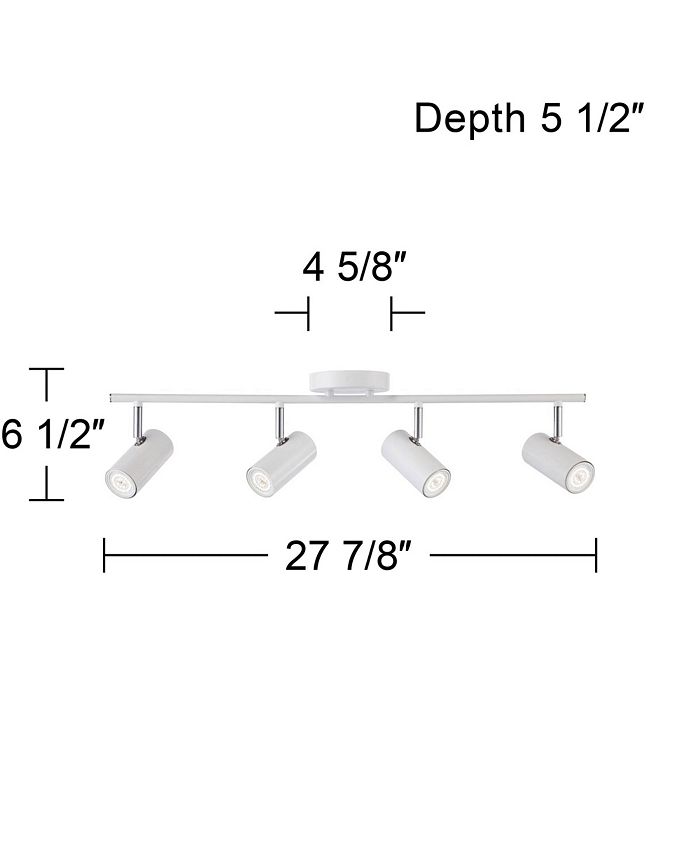 Pro Track Galena 4-Head LED Ceiling Track Light Fixture Kit Spot-Light ...