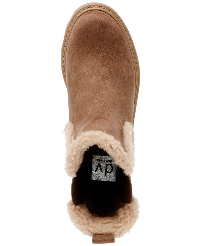 DV Dolce Vita Women's Vandi Cozy Lug-Sole Platform Booties - Macy's