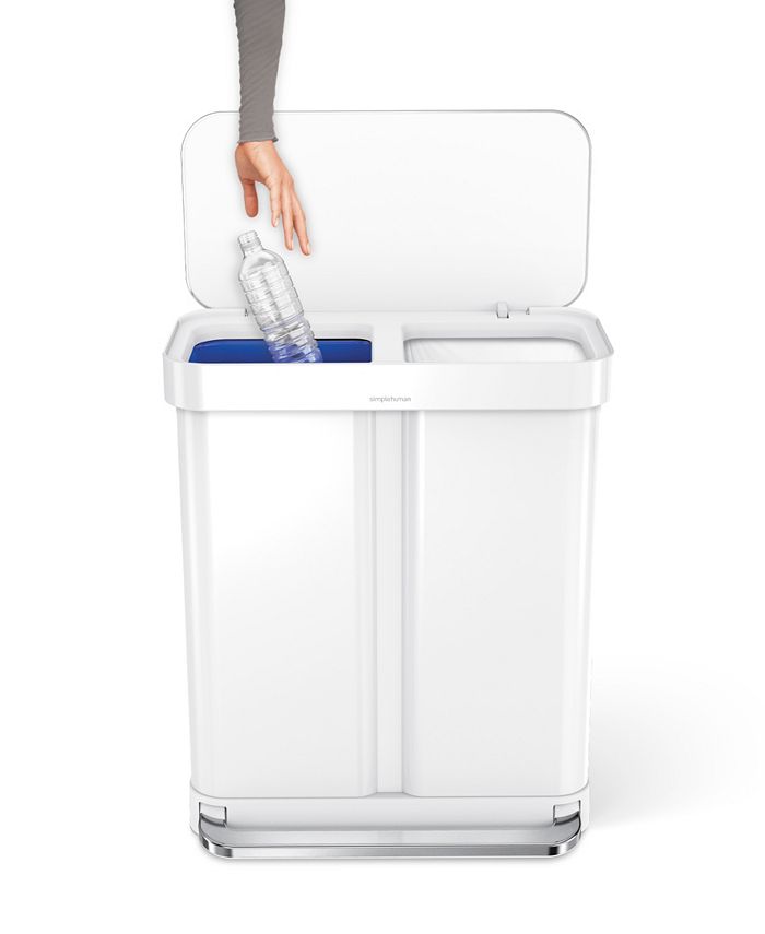 simplehuman 58" Liters Dual Compartment Recycler - Macy's