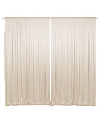 Lann's Linens Set of 2 Photography Backdrop Curtains, 5ft x 10ft Ivory ...