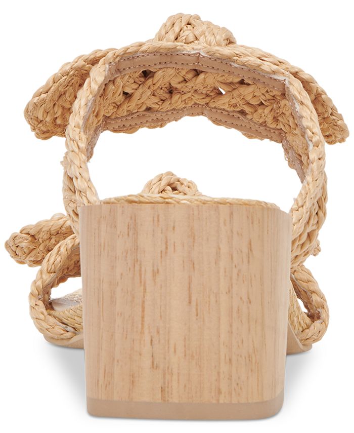 Dolce Vita Women's Zemmie Bow Double-Band Slide High-Heel Dress Sandals ...