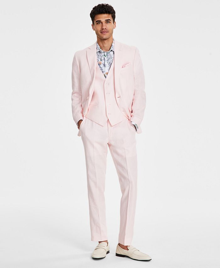 Bar III Men's Slim-Fit Linen Suit Separates, Created for Macy's - Macy's