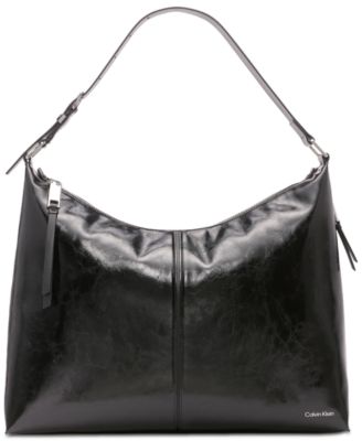 Calvin Klein Max Top Zipper Oversized Shoulder Bag with Adjustable ...