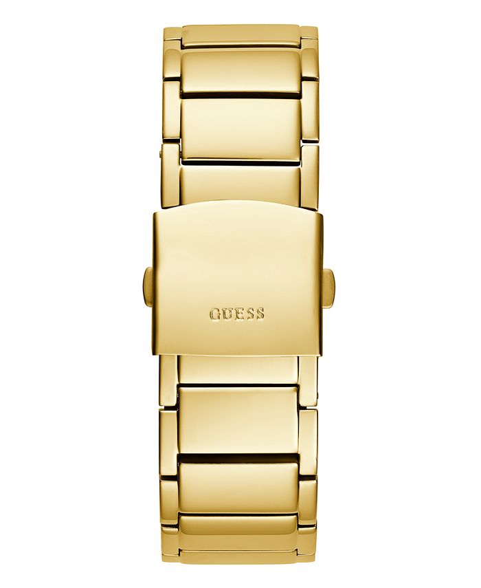 GUESS Men's Multi-Function Gold-Tone Stainless Steel Watch 48mm - Macy's