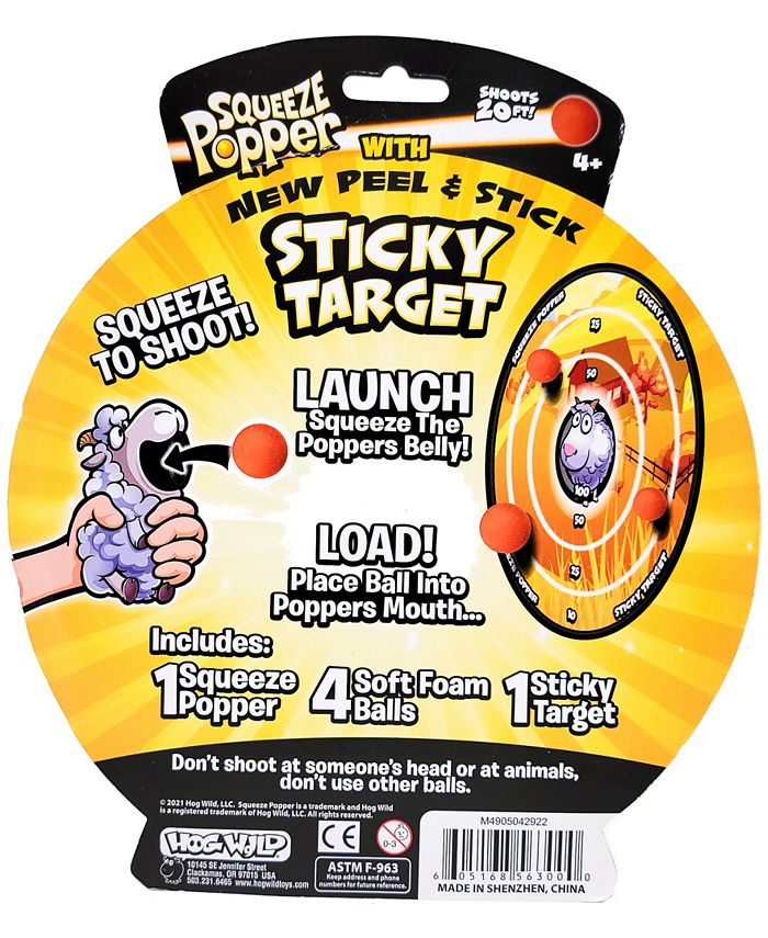 Hog Wild Unicorn Squeeze Popper with Sticky Target - Macy's