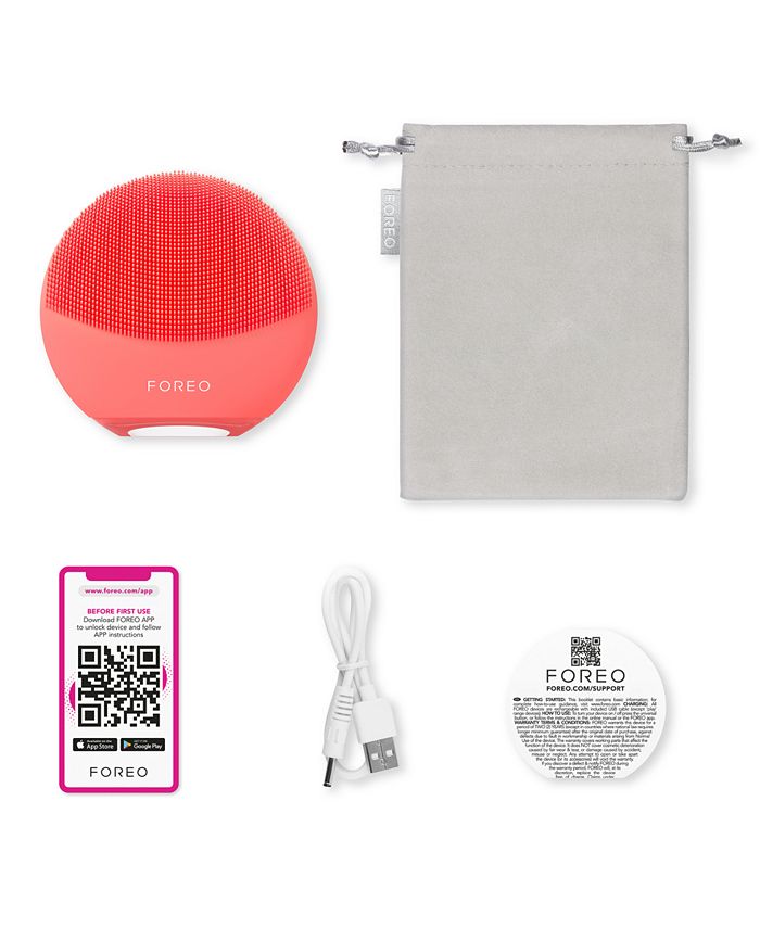 FOREO LUNA 4 Mini Deep Cleansing Dual-Sided Facial Cleansing Massager ...