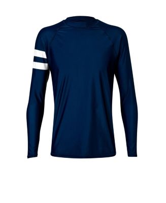Men's Navy Arm Band LS Rash Top - Macy's