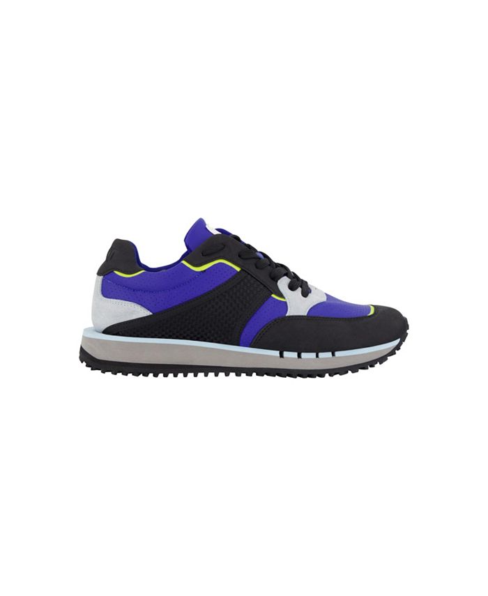 DKNY Men's Mixed Media Lightweight Sole Runner Shoes - Macy's