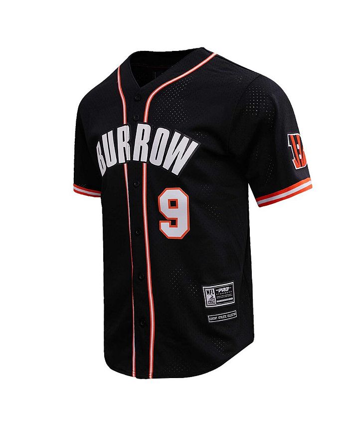 Pro Standard Men's Joe Burrow Black Cincinnati Bengals Mesh Baseball ...
