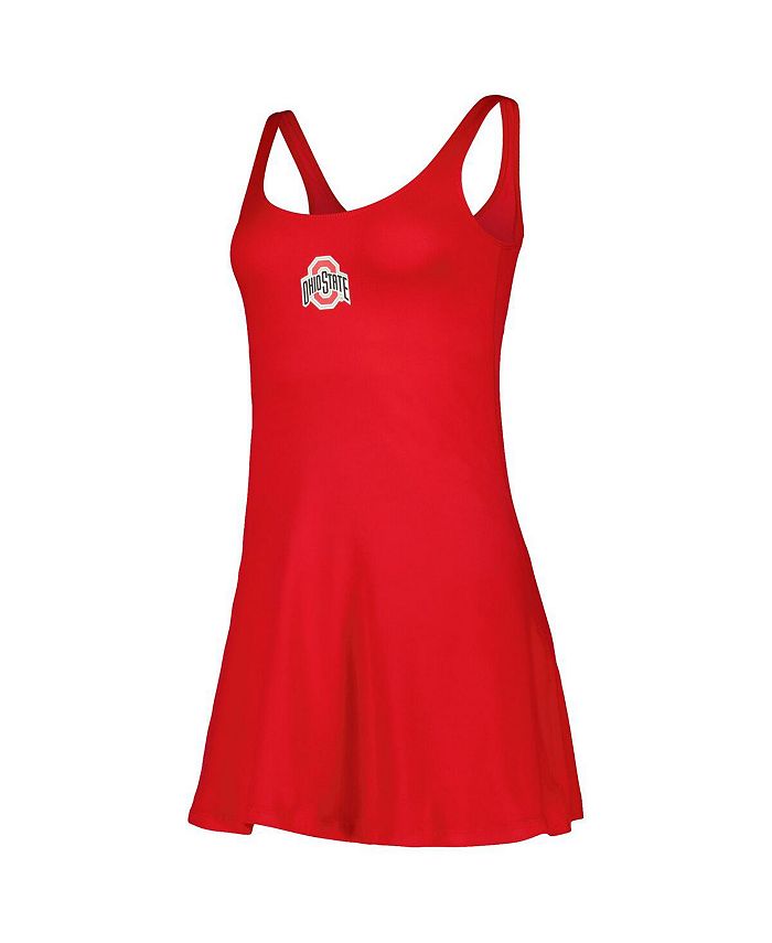 ZooZatz Women's Scarlet Ohio State Buckeyes Logo Scoop Neck Dress - Macy's