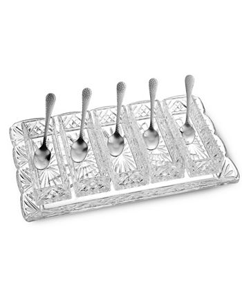 Godinger Dublin Multi 2 Piece Serving Set with Tray & Spoons - Macy's