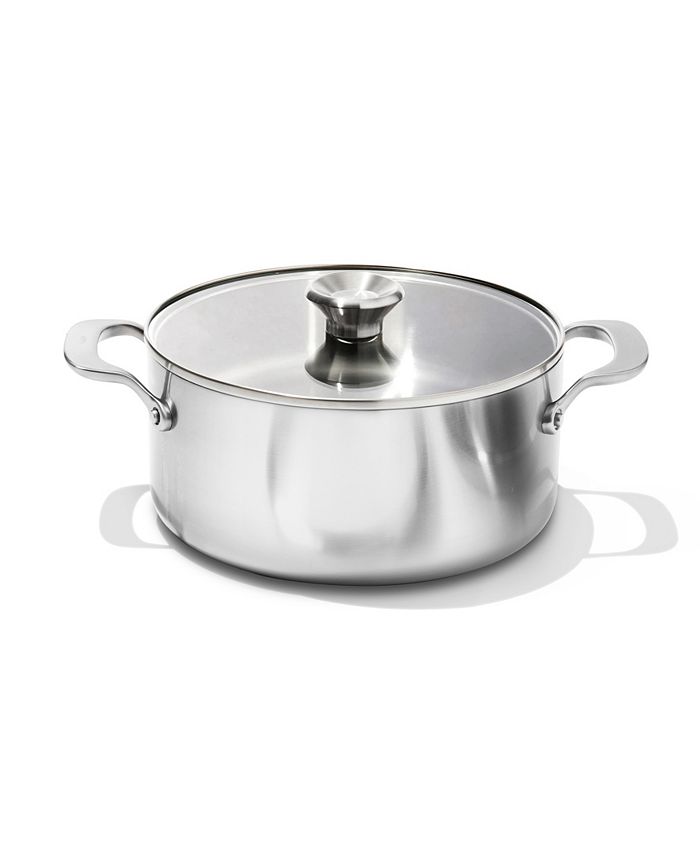 OXO Mira Tri-Ply Stainless Steel 11" Stock Pot with Lid - Macy's