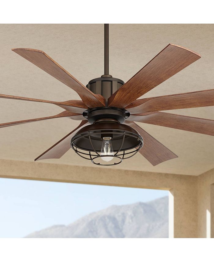Possini Euro Design 60" Defender Industrial Rustic Farmhouse Indoor ...