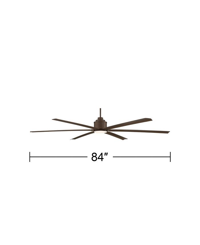 Casa Vieja 84" Ultra Breeze Modern Industrial Outdoor Ceiling Fan with ...