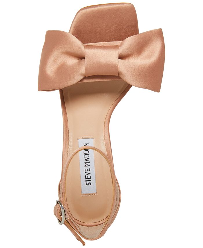 Steve Madden Women's Trusty Bow Stiletto Dress Sandals - Macy's