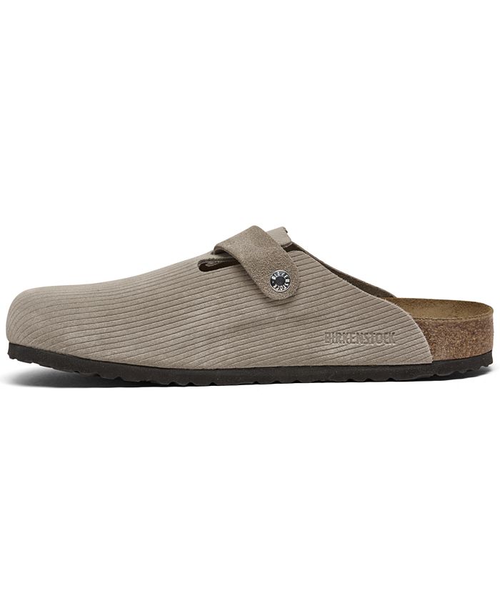 Birkenstock Men's Boston Suede Leather Birko-Flor Clogs from Finish ...