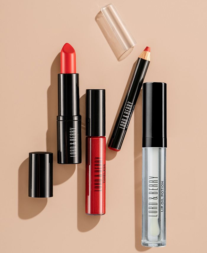 Lord & Berry Holidays Red Lips Makeup Kit, 4 Piece - Macy's